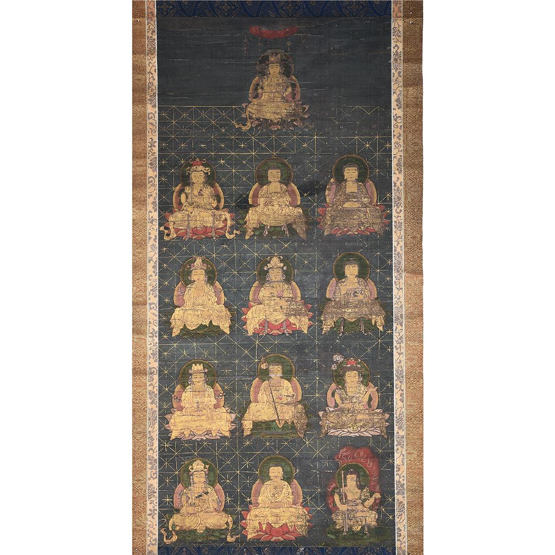 Japanese Shingon School Buddhist Painting, Edo