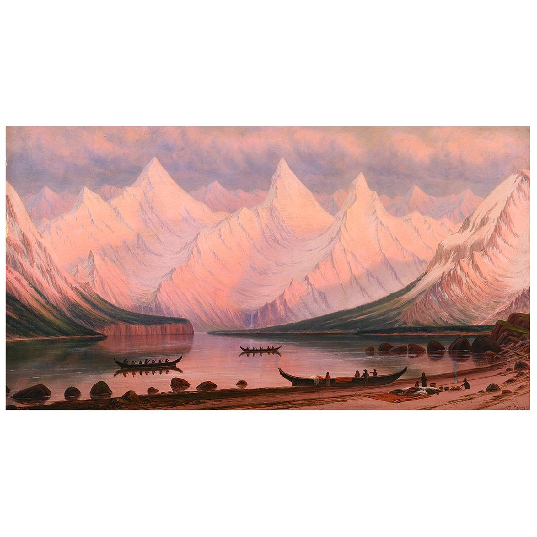James Everett Stuart "Alaska" oil on canvas