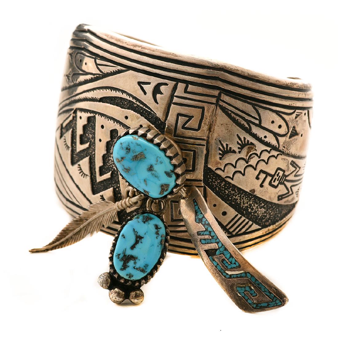 Thomas Singer Native American Turquoise, Sterling