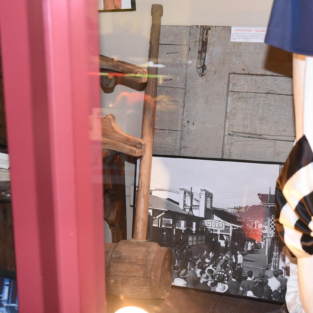 Giant Antique Circus Carnival Mallet with Framed