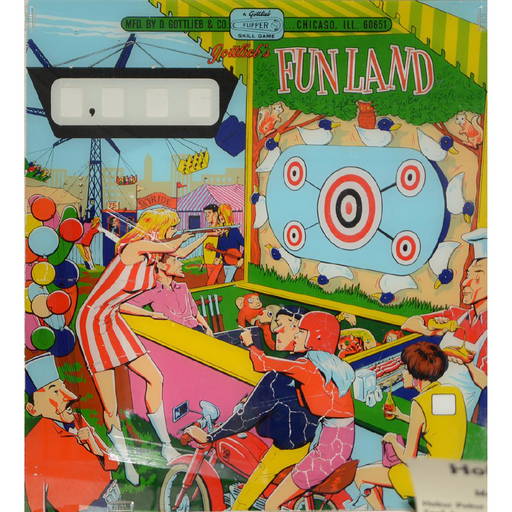 Funland Pinball Backglass, by Gottliebs - Sep 15, 2018 | Michaan's ...