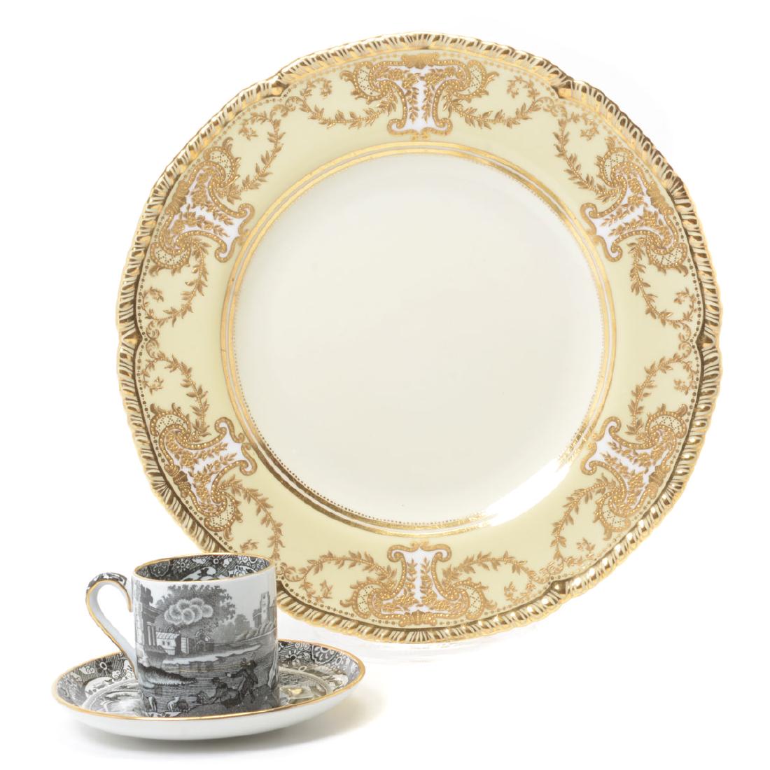 Twelve Royal Crown Derby Service Plates, With Copeland