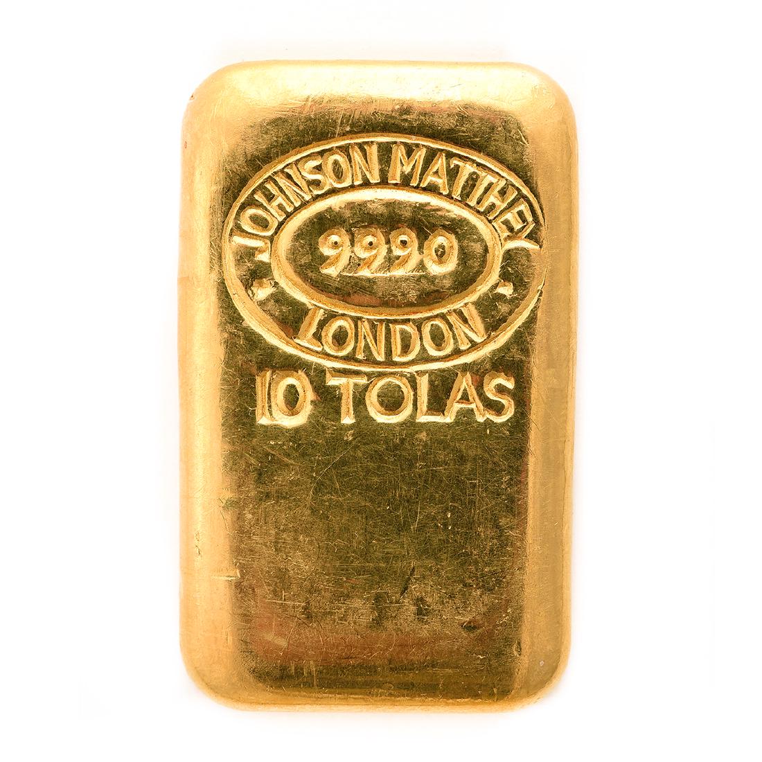Johnson Matthey London Gold Bar.