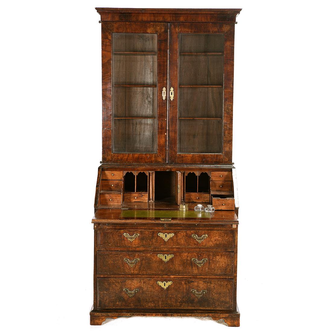 George II Secretary Bookcase with Accessories