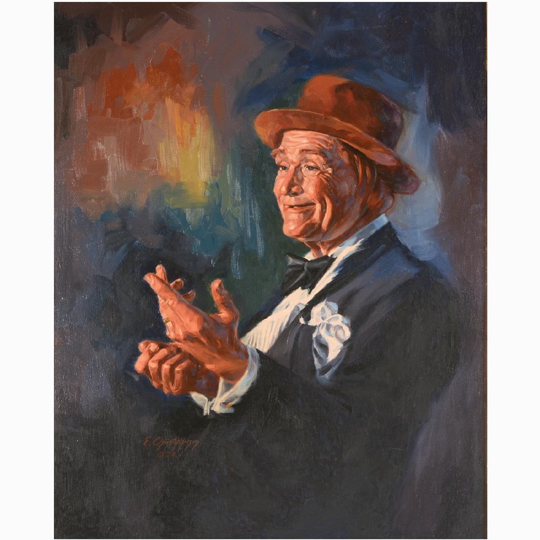 Eugene Christopherson "Portrait of Red Skelton" oil on