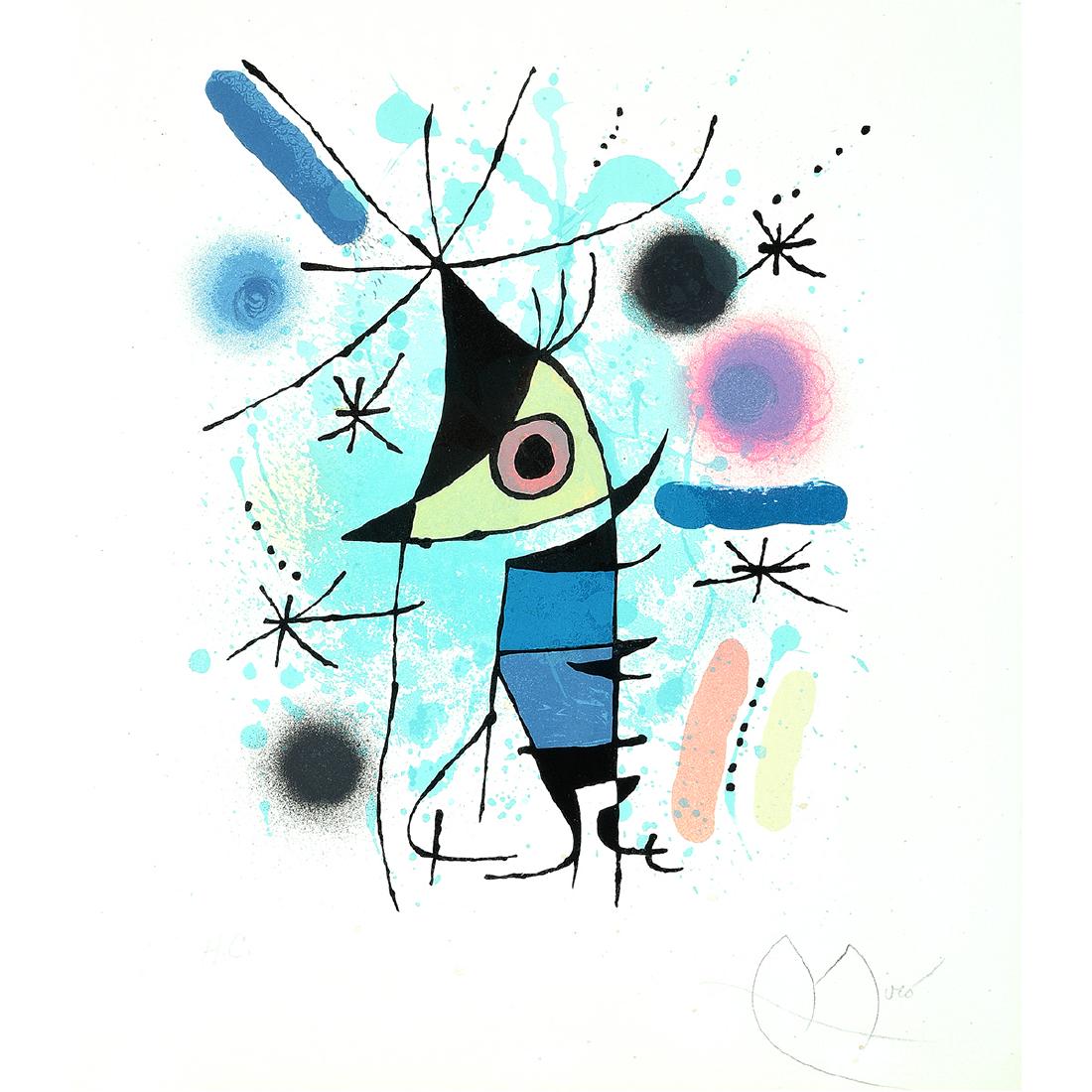 Joan Miro "singing Fish" Lithograph
