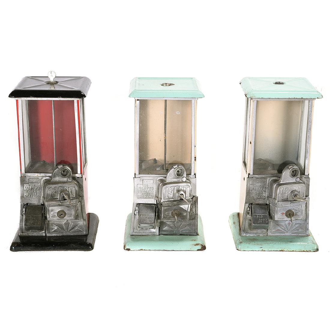 Three Master Gumball Machines