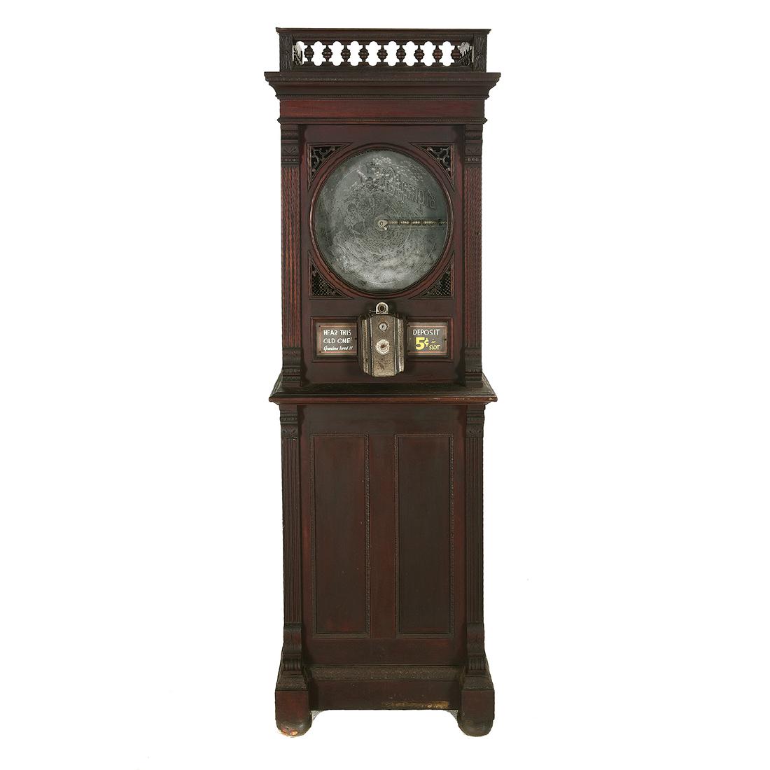 Upright Regina Coin Operated Music Box.