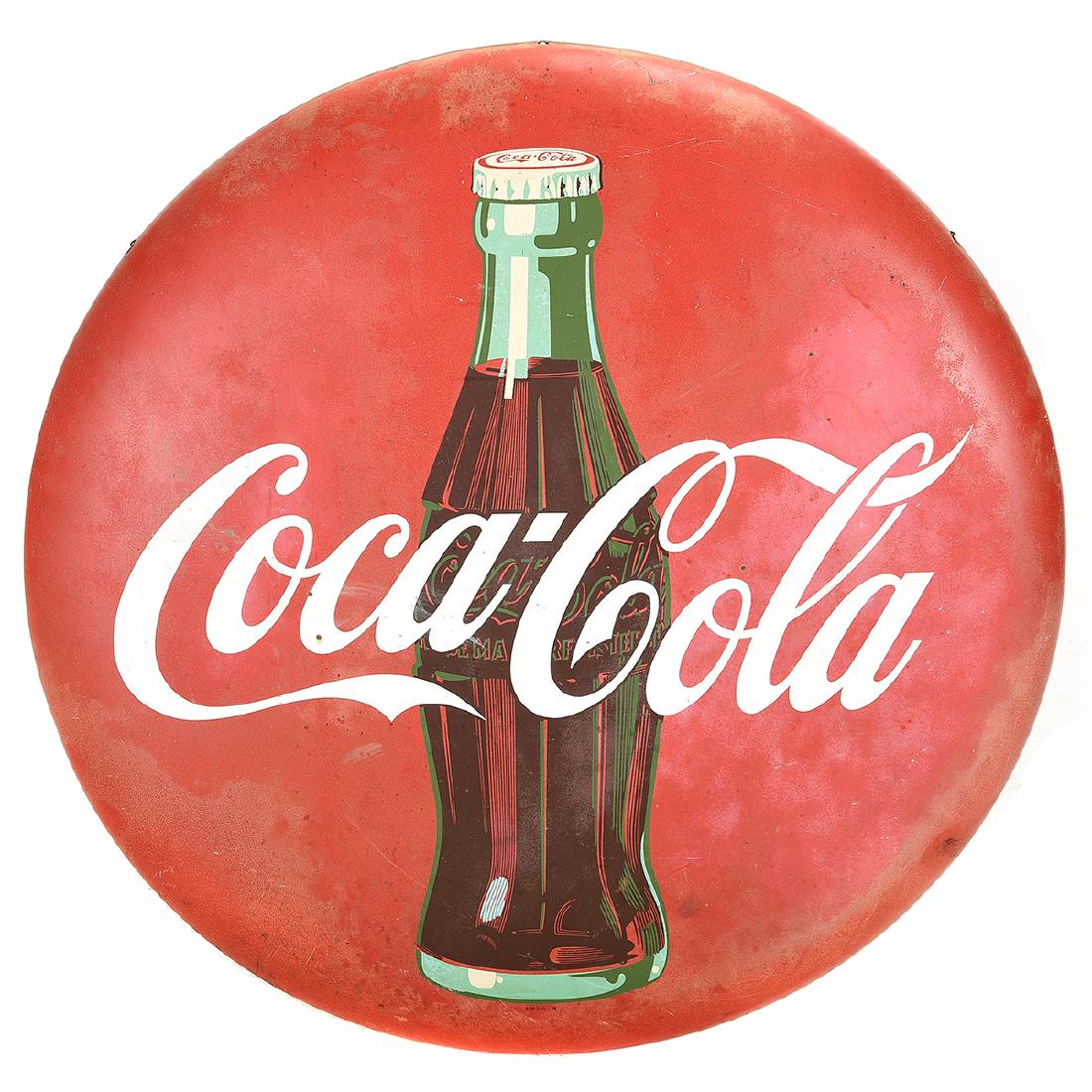Coca-Cola Button Sign