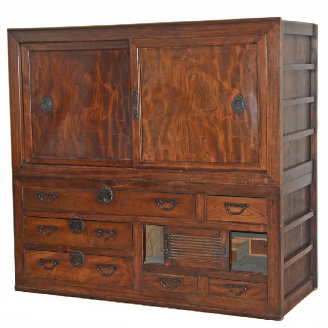 Large Japanese Kitchen Tansu