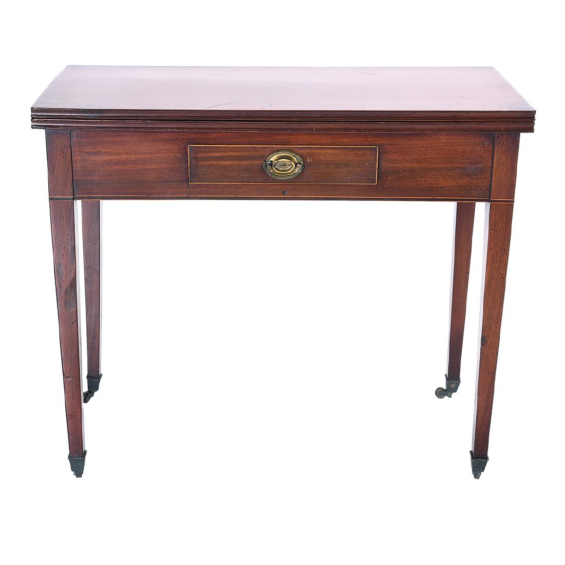 Mahogany Hepplewhite Style Games Table
