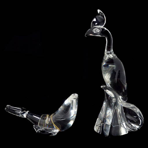 Steuben Crystal Pheonix And Seal