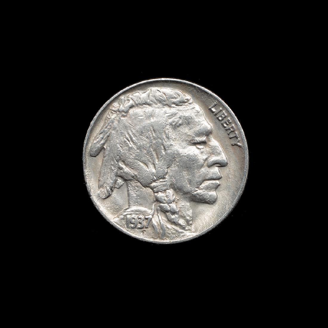 Us 1937(d) 3 Legged Indian Head Nickel