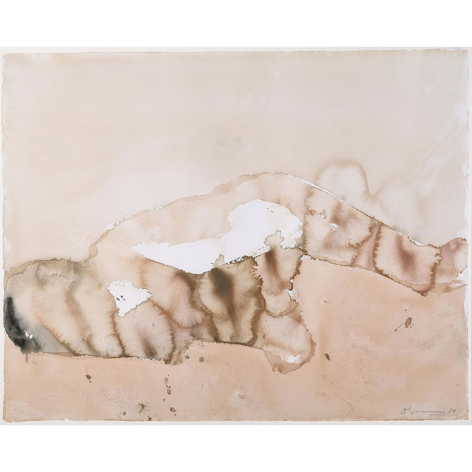 Nathan Oliveira "Imi 104" watercolor - Dec 06, 2019 | Michaan's ...