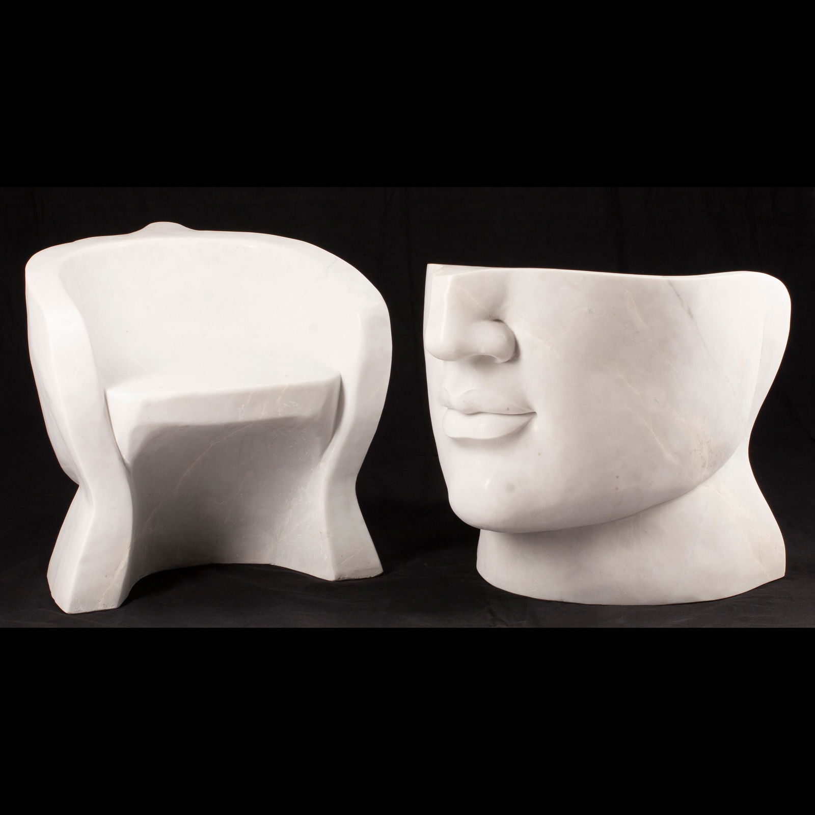 Italian Art Moderne Marble Face Form Chair Pair. - Dec 06, 2019 ...