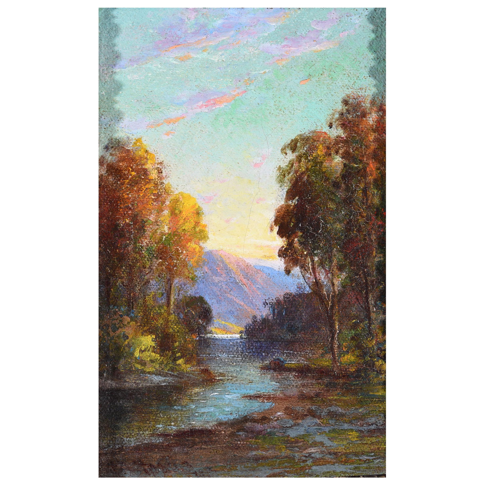 Frederick Bauer "Sunset Glow" oil on canvas - Jan 11, 2020 | Michaan's ...