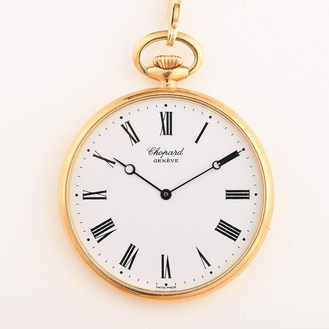 Chopard 18k Yellow Gold Open Face Pocket Watch with - Jan 11, 2020 ...