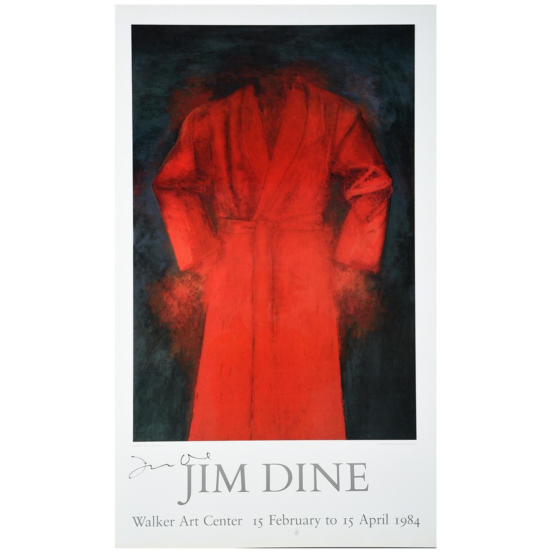 Jim Dine "the Red Robe" Exhibition Poster