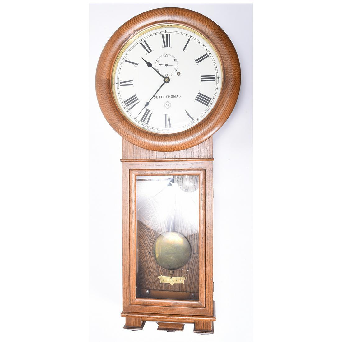 Seth Thomas # 2 Wall Clock Oak Case, Pendulum - May 15, 2020 | Michaan ...