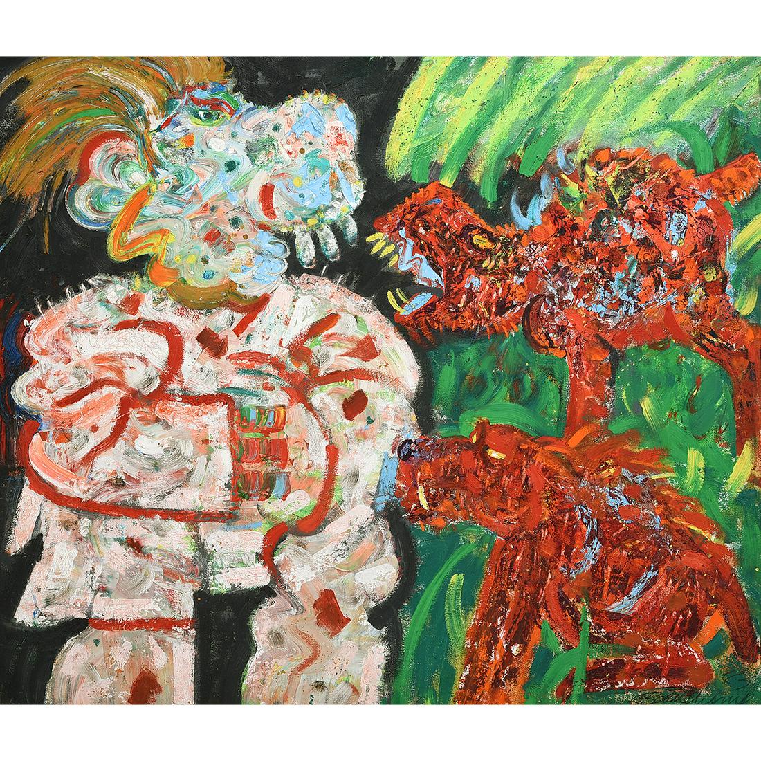 Robert Beauchamp "22 83" Oil On Canvas