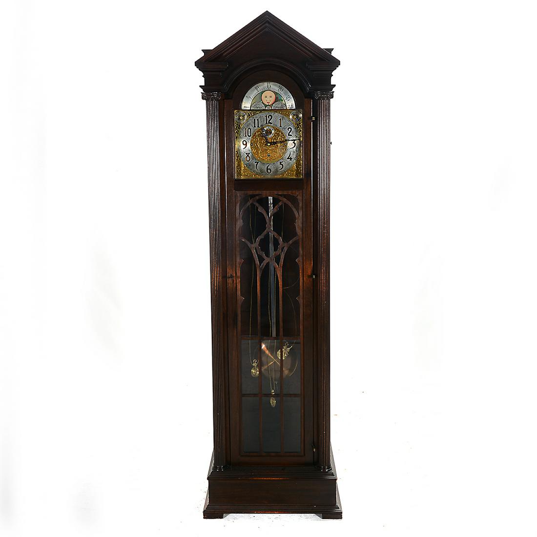 Winterhalder & Hofmeier German Grandfather Clock.