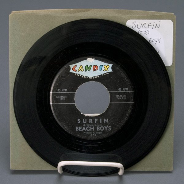 Beach Boys "surfin" 45 Record Candix 301