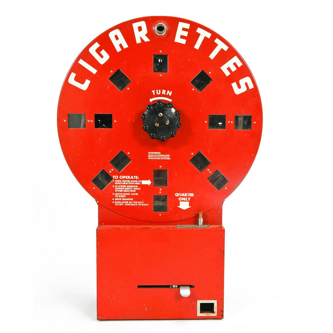'dial A Smoke' Rotary Cigarette Vending Machine.