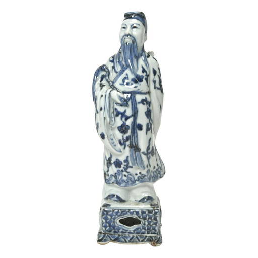 A Chinese Blue and White Porcelain Statue. - Sep 17, 2021 | Michaan's ...