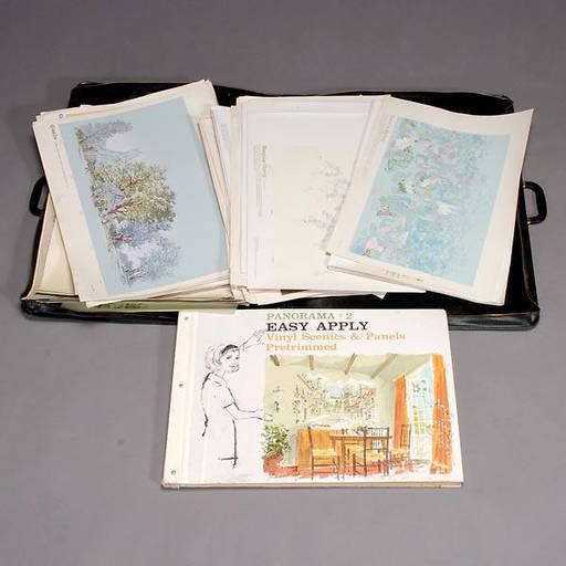 Large Portfolio Of James Seeman Watercolor Samples