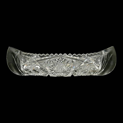 American Brilliant Cut Glass Canoe