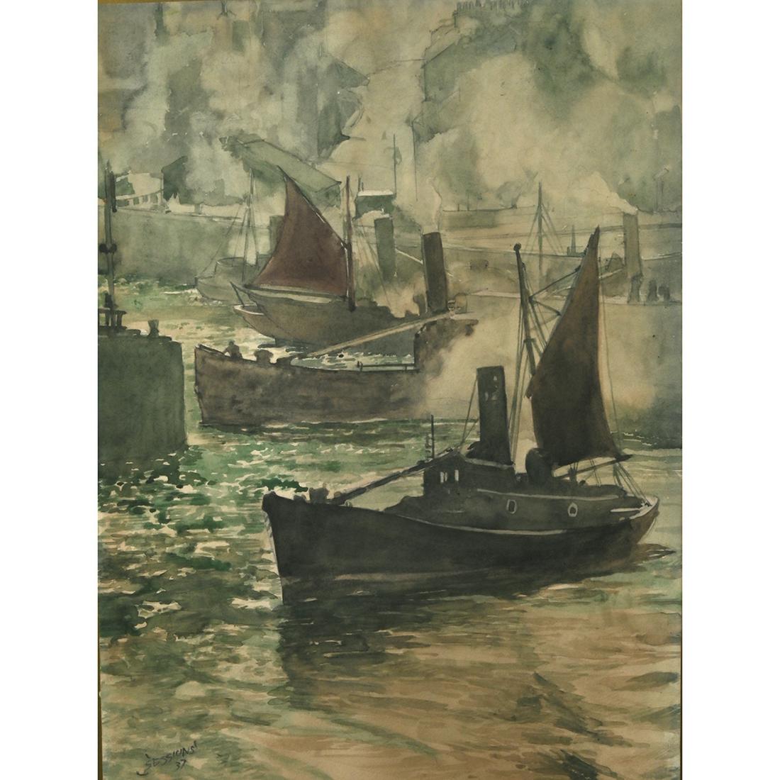 James Sessions, Bluff Bows: New England, watercolor - Dec 18, 2021 ...