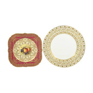 Royal Worcester Porcelain Oyster Plates,