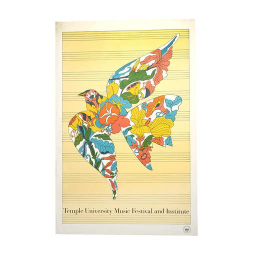 Milton Glaser, Temple University Music Festival, Poster