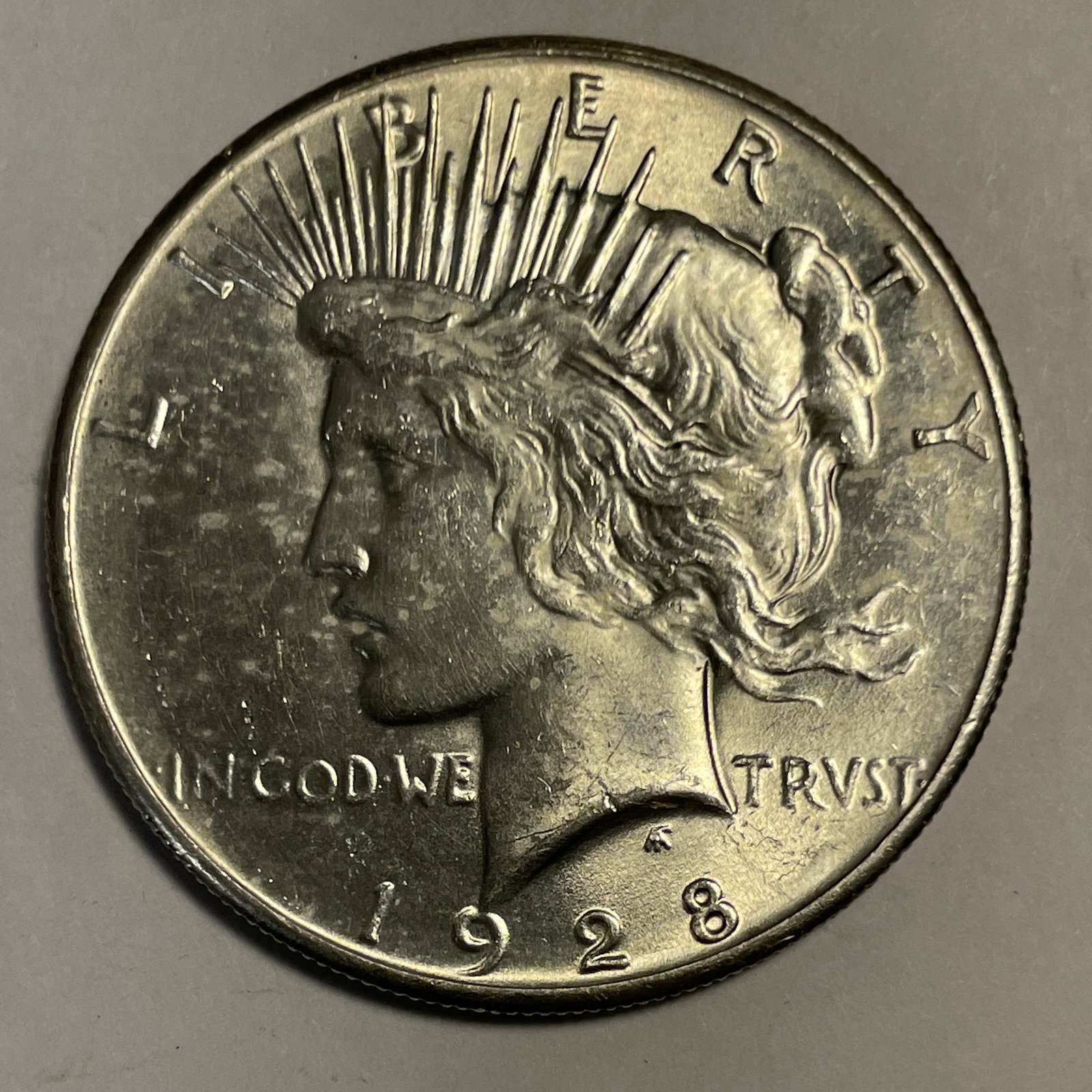 Us 1928 Peace Dollar Unc Condition