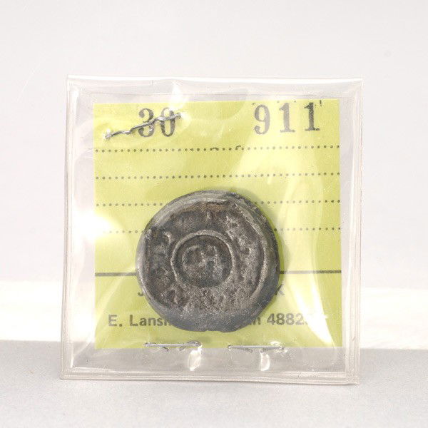 1166: Philippine 1743 Philip V Barilla Lead Coin.