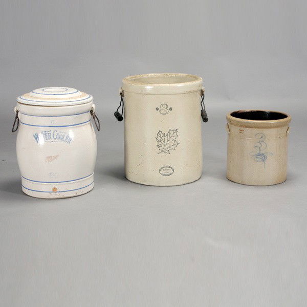 549: Three Ceramic Crocks: