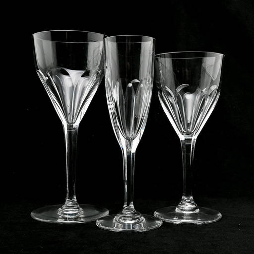 St. Louis Bristol Pattern Crystal Stemware Partial Set