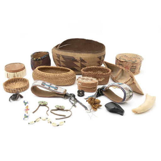 Native American Items Incl. Basketry and Beadwork (#0046) on Dec 17 ...