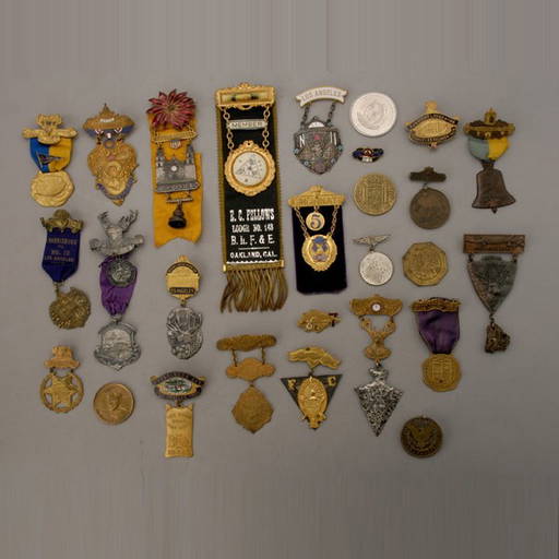 Group Of Twenty Three Assorted Fraternal Badges