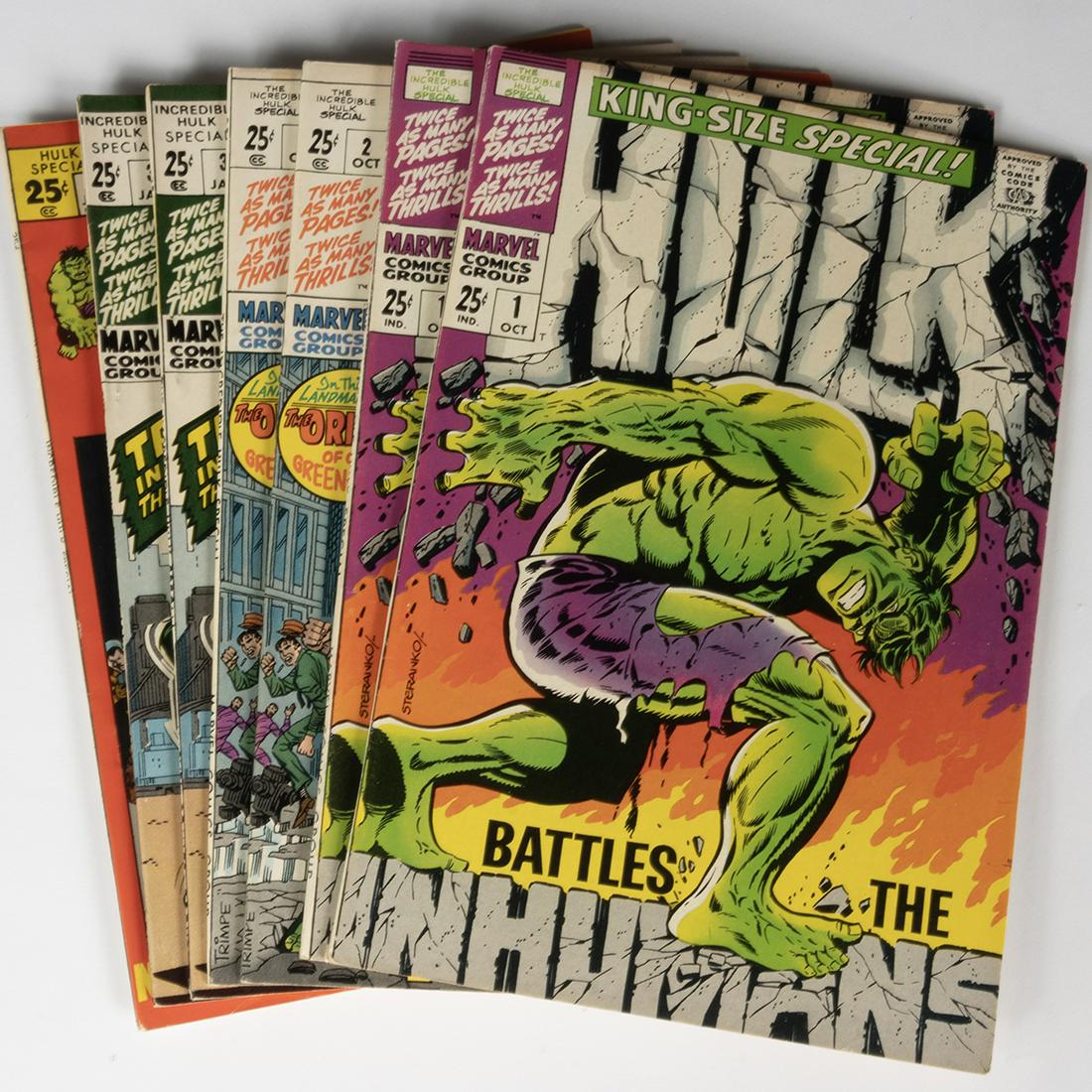 Collection Of The Incredible Hulk (7) King Size Annual