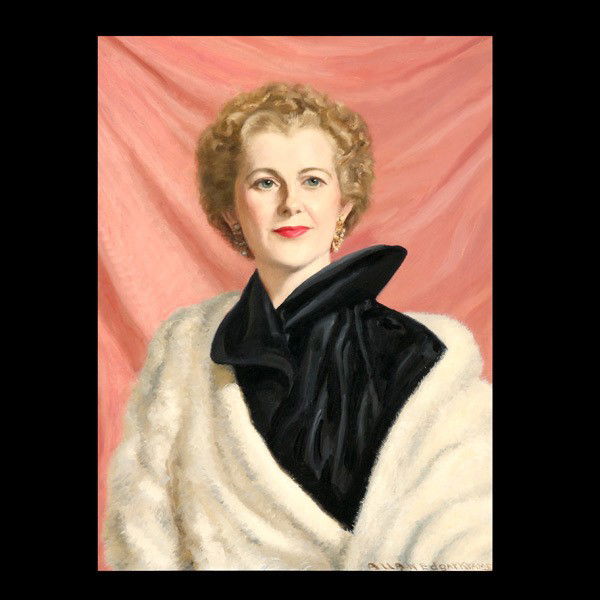 711: ALLAN EDGAR KRAMER "Ellen Campodonico" Oil