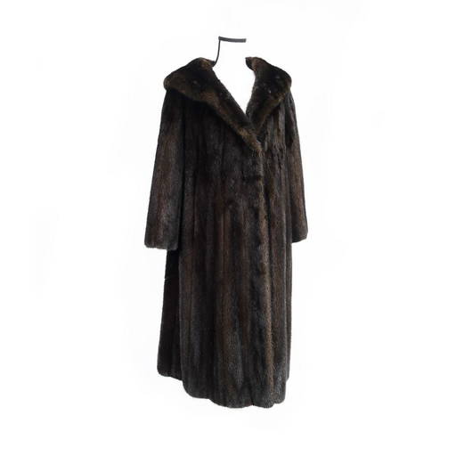 Geoffrey Beene Full Length Brown Mink Coat
