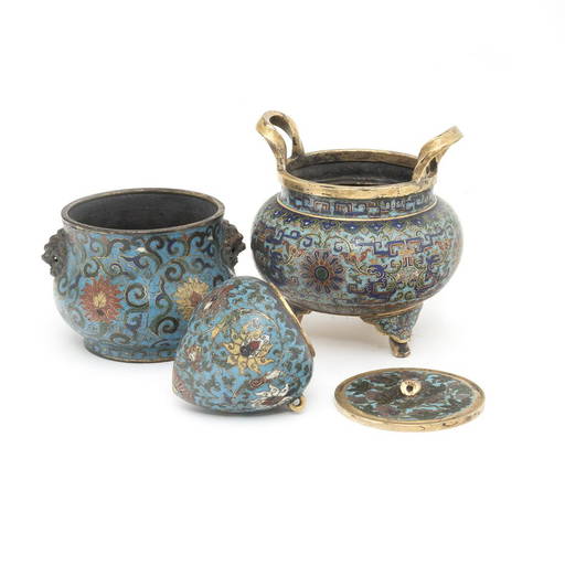 Group Of Chinese Cloisonne Items