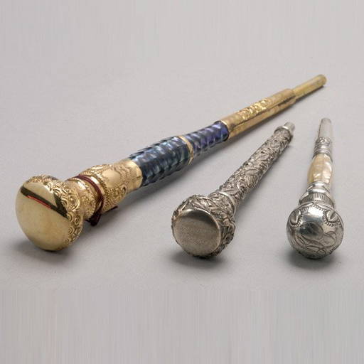 Three Vintage Parasol Handles