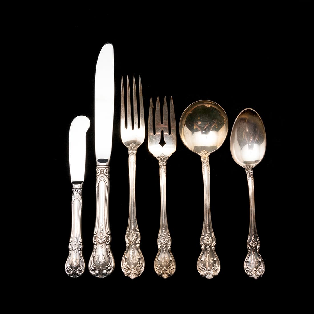 Towle Old Master Pattern Sterling Silver Flatware Auction