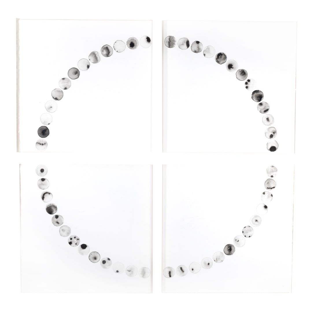 Contemporary, Phases, Quadtych Ink Wash Auction