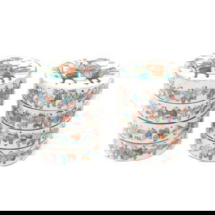 Chinese Famille Rose Porcelain Stacking Box