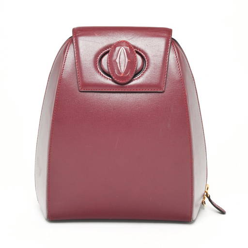 Cartier Must De Cartier Bordeaux Leather Backpack