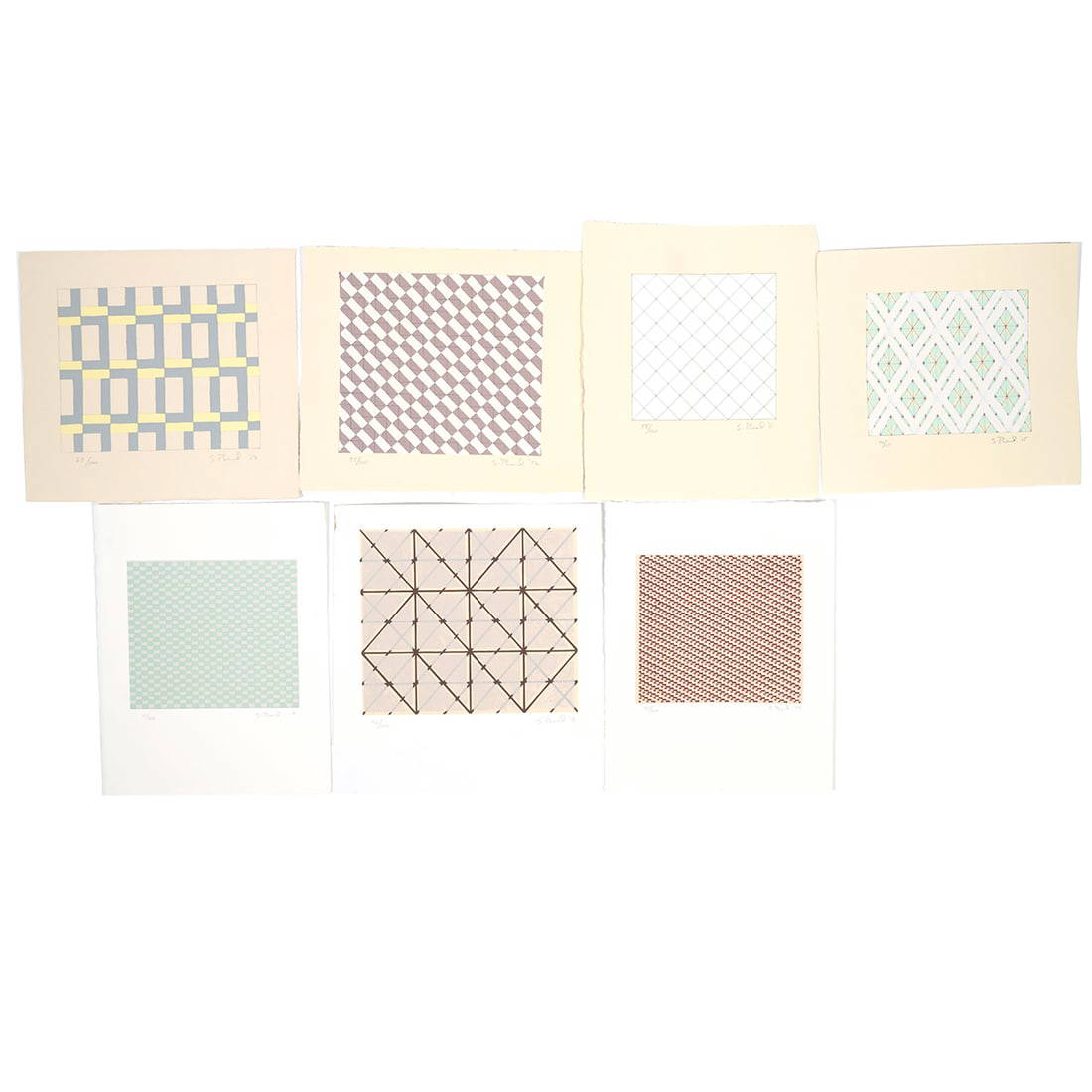 Stephen Beal, Untitled, Seven Screenprints Auction