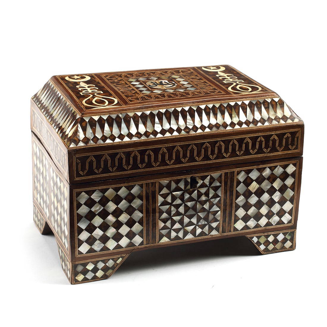 Iberian Style Inlaid Table Box Auction